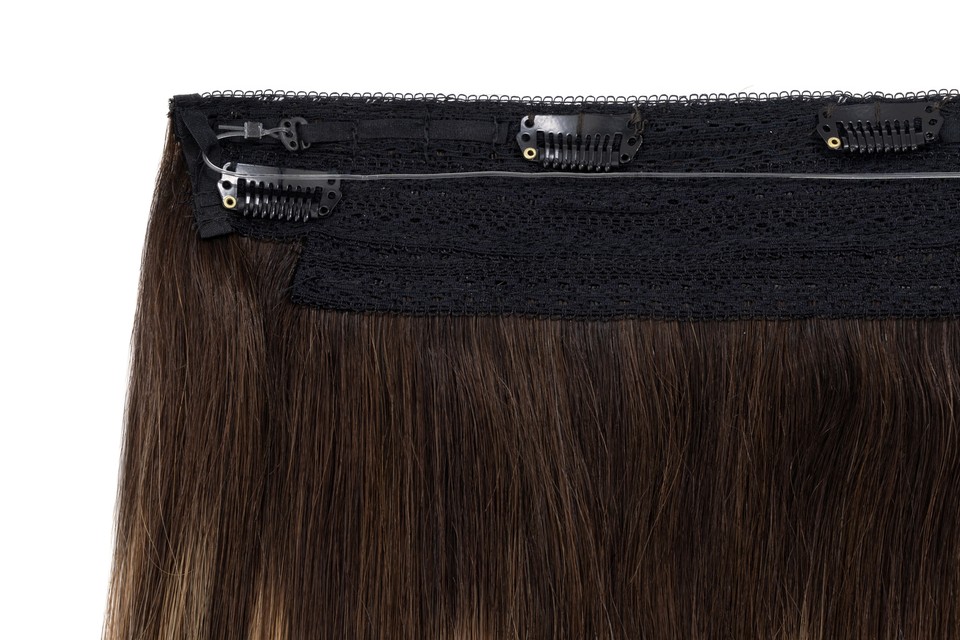 Real Invisible Wire In Human Hair Extension Secret Hidden Extensions ...