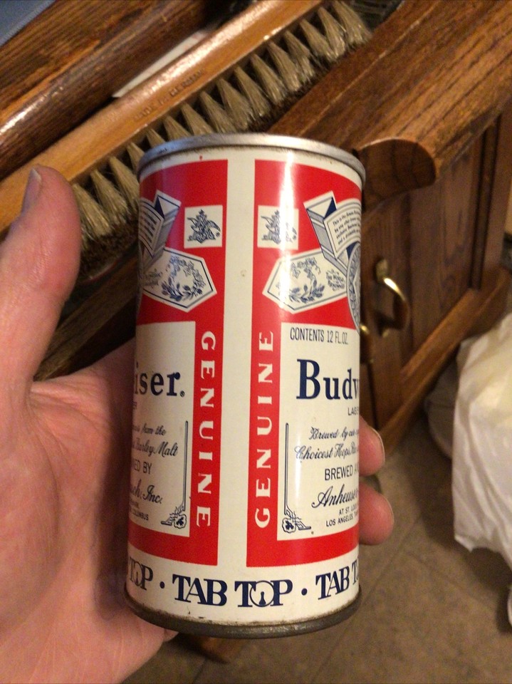 TAB TOP. BEER CAN BUDWEISER STRONG BEER ST LOUIS MO. INDOOR CAN MN | eBay