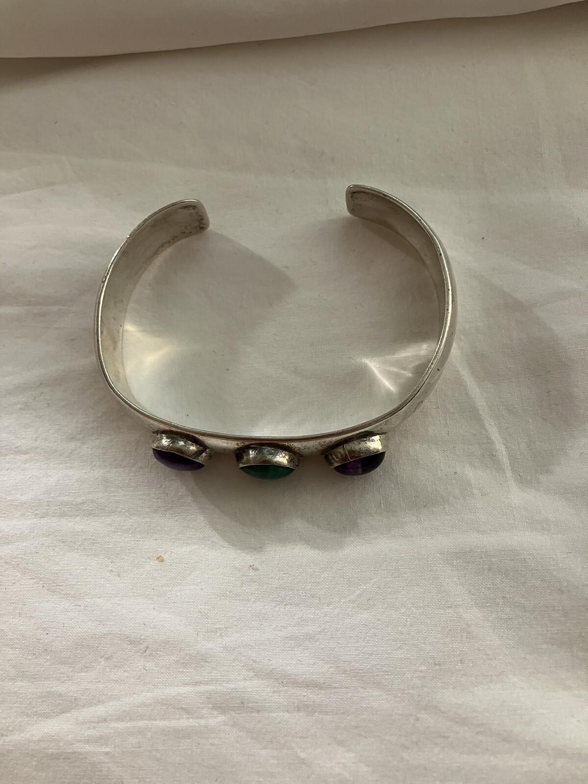 Stunning Vtg C/J Chester Nez Navajo Sterling Silver Cuff Bracelet. .925 ...