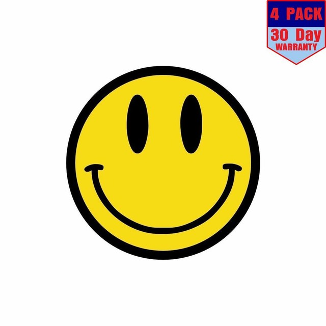 Smiley Face Hippie 60S 70S Woodstock 4 pack 4x4 Inch Sticker Decal | eBay