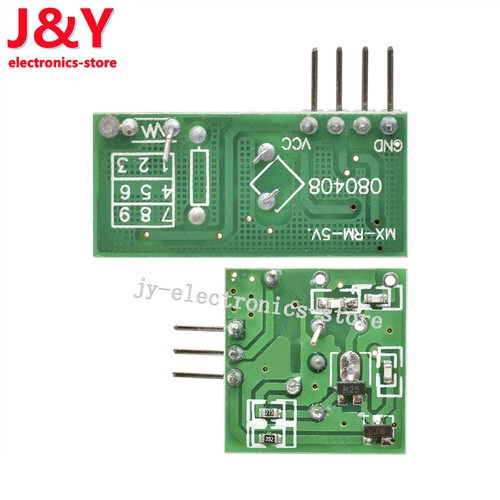 5Pcs 315Mhz RF Transmitter & Receiver Wireless Module for Arduino ...