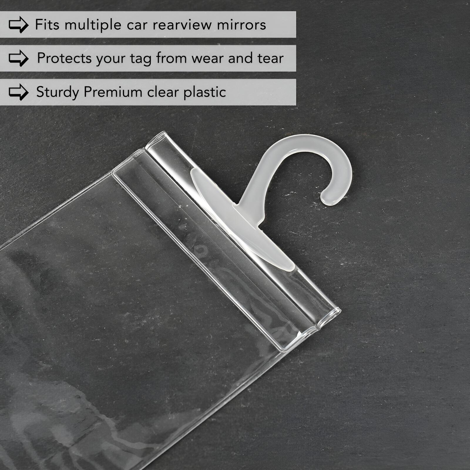 2-Pack Handicap Parking Permit Holder Placard Protector Hanger Sleeve ...