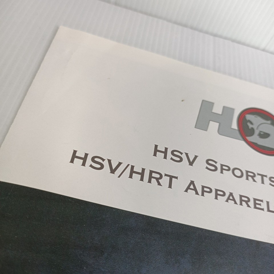HSV HRT Holden Racing Team Young Lions Merchandise Sales Brochure ...
