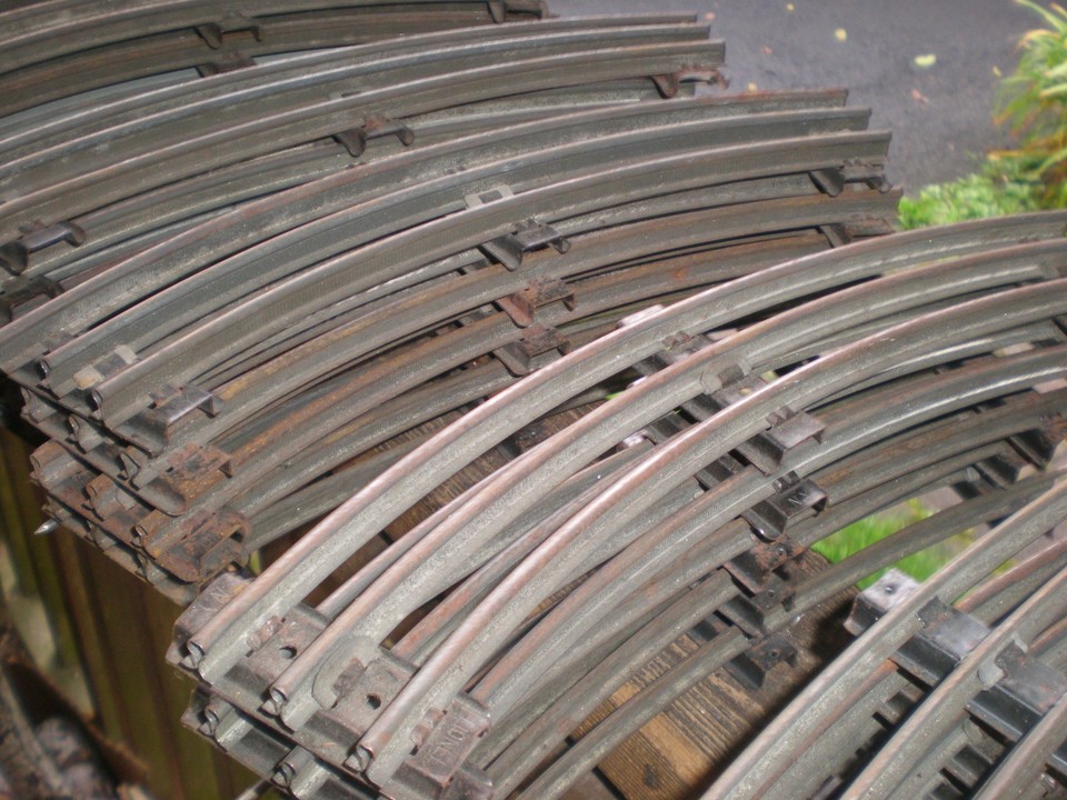 LG LOT 53 VINTAGE LIONEL 0 GAUGE TRACK 25 CURVE, 25 STRAIGHT OVAL ...