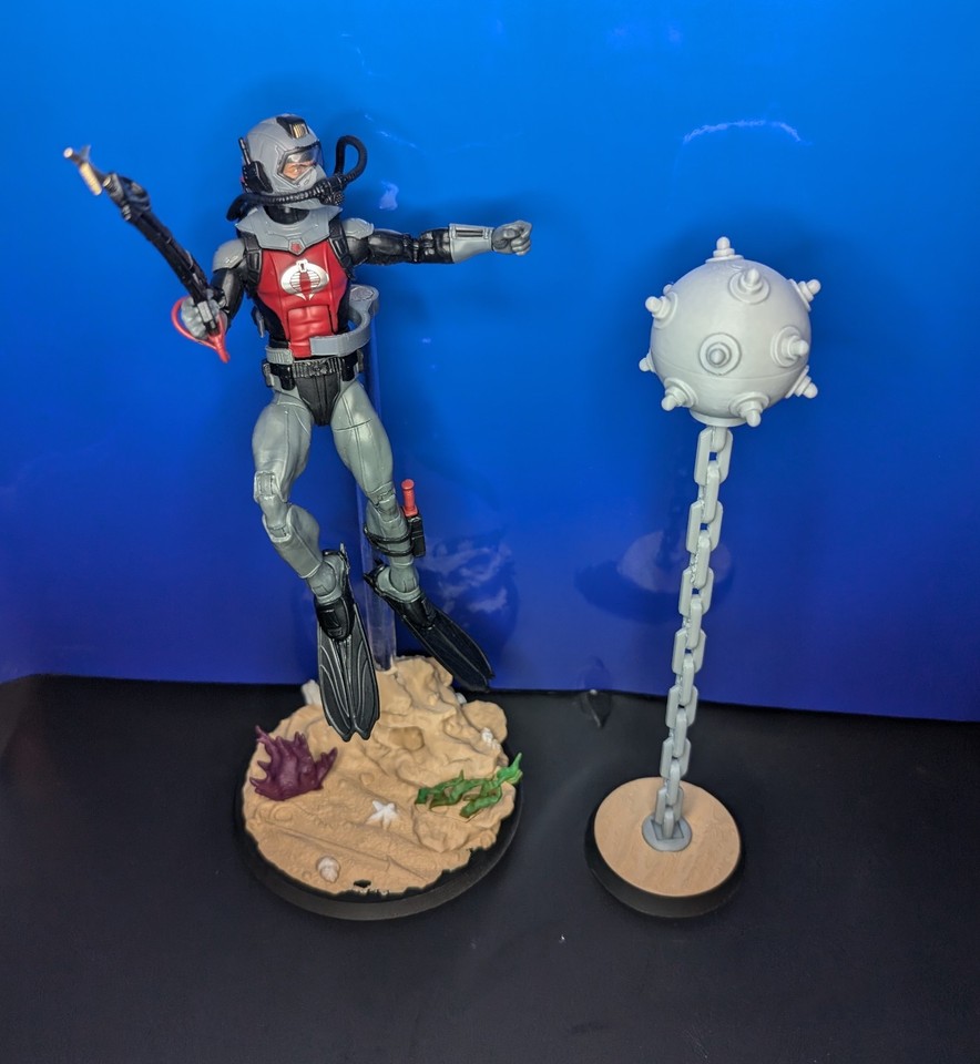 Underwater Display Stand AND Sea Mine Accessory For CLASSIFIED /Legends ...