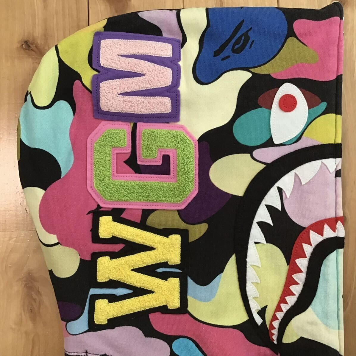 BAPE Giant Multi Camo Shark full zip hoodie Black A Bathing BAPE Giant Multi Camo Shark full zip hoodie Black A Bathing