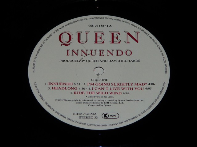 Queen Innuendo (Vinyl LP, 1991, First Pressing) for sale online | eBay