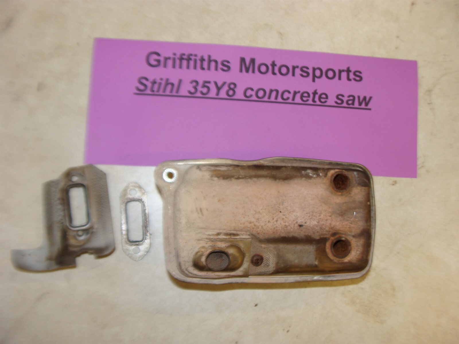 STIHL 35Y8 oem concrete demolition saw cut off exhaust muffler heat ...