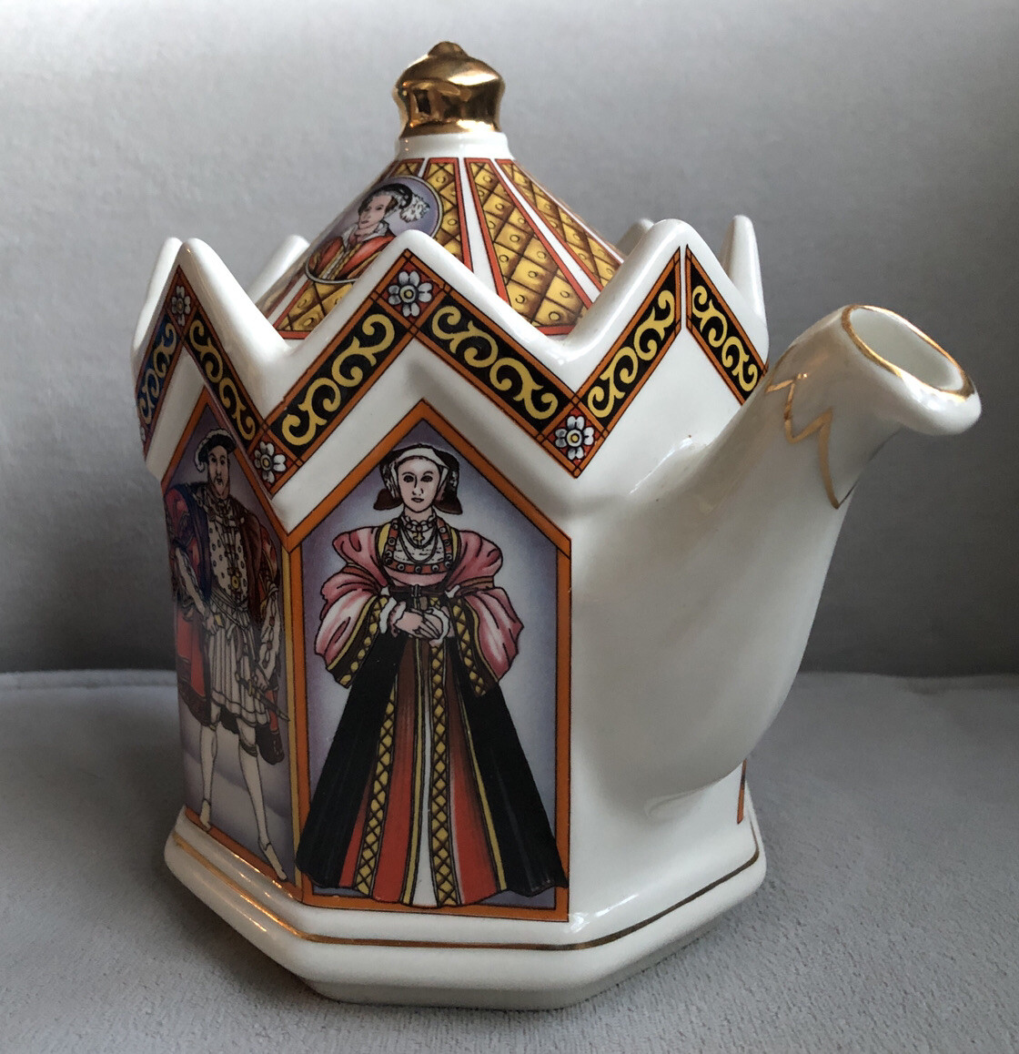 Vintage Sadler England Teapot 4440 King Henry VIII and His 6 Wives ...