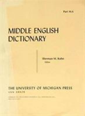 Middle English Dictionary Ser.: Middle English Dictionary : M. 6 by ...