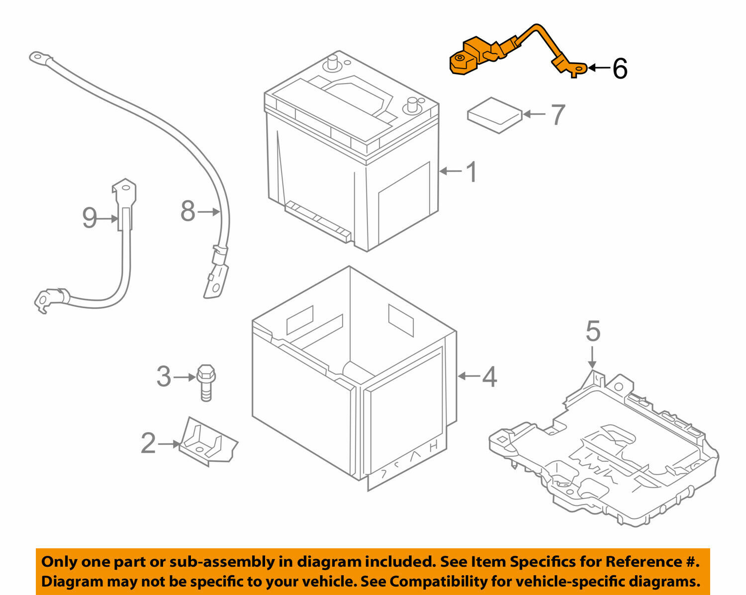 2012 - 2017 Kia Rio Battery Negative Cable Sensor OEM 37180-1w510 for ...