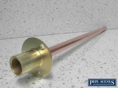 Brass Garden Tap Bracket with Copper Pipe Bib Tap Back Plate Copper ...