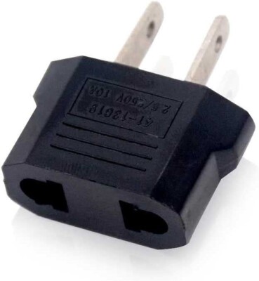 ADAPTER PIN FOR USING EUROPEAN EQUIPMENT IN USA ADAPTER PLUG EU TO ...