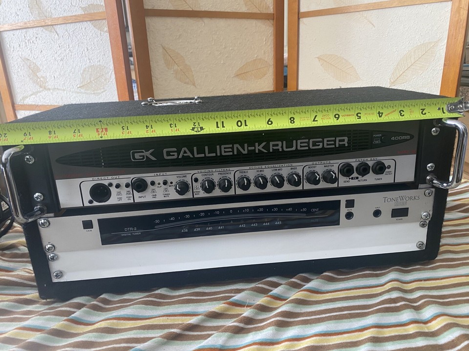 Gallien Krueger 400RB Bass Mark IVAmp, Korg Tone work DTR-2 Tuner , GK ...