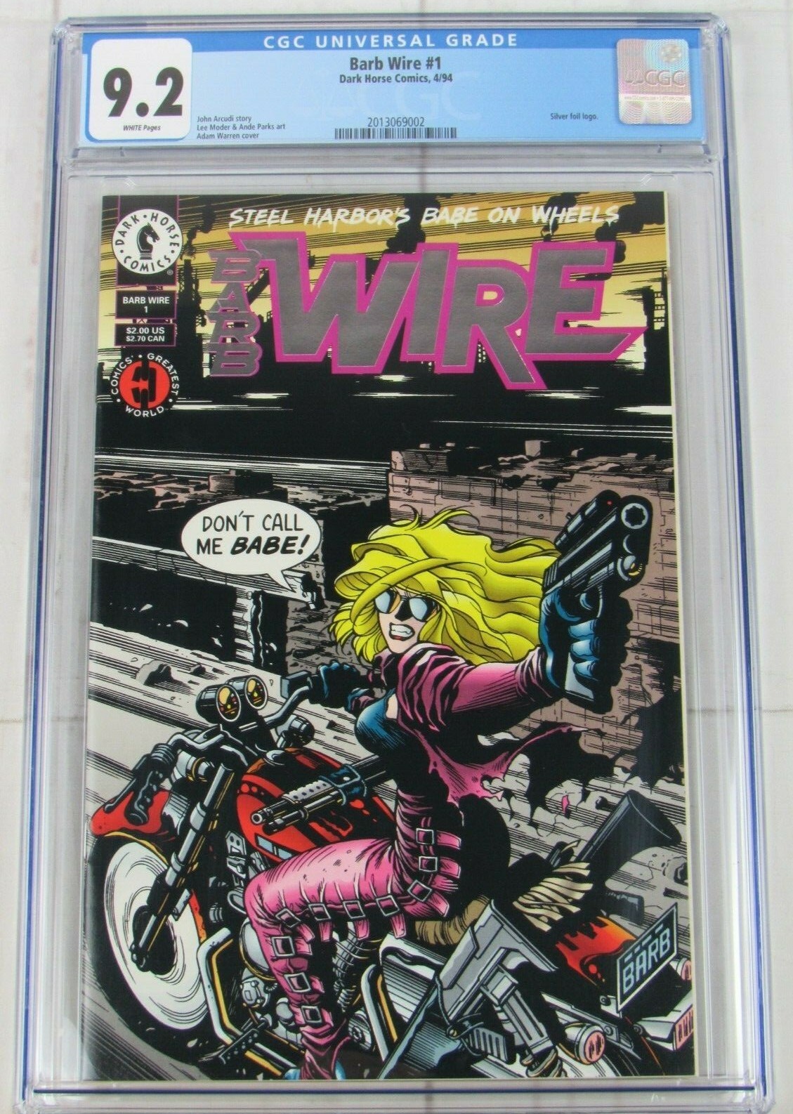 Barb Wire #1 CGC 9.2 Apr. 1994 Dark Horse Comics 2013069002 | eBay