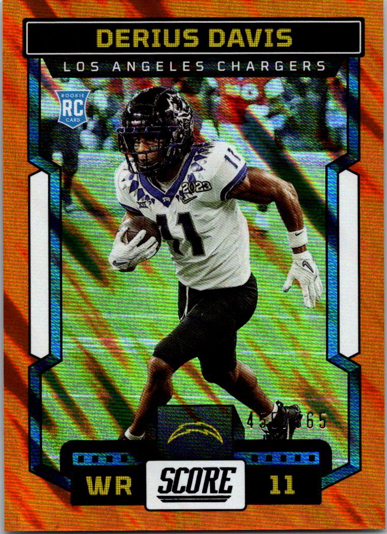 2023 Score - Rookies Derius Davis #364 Lava /565 (RC) for sale online ...