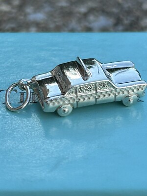 Tiffany & Co Sterling Silver 925 Taxi Cab Car Auto 3D Charm Pendant 8 ...