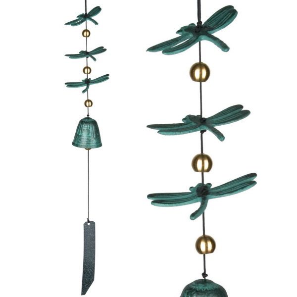 Woodstock Chimes Habitats Dragonfly Windbell Wind Bell Verdigris Ship ...