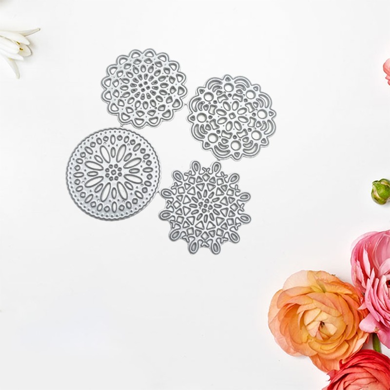 Round Lace Metal Die Cuts Template Exquisite Scrapbooking Embossing ...