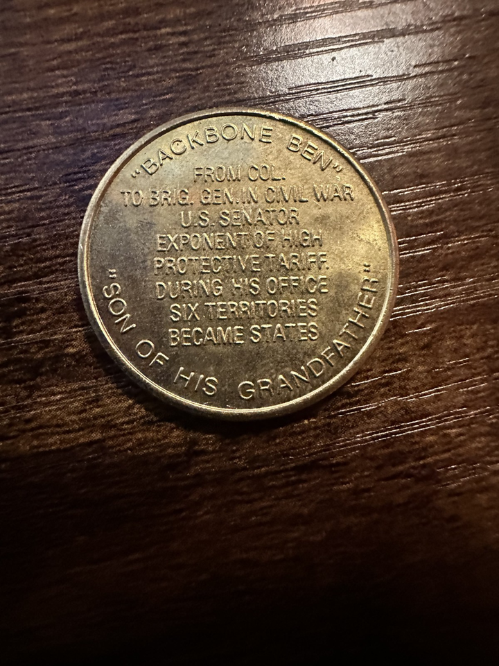 23Rd President USA Benjamin Harrison Coin, Token | eBay