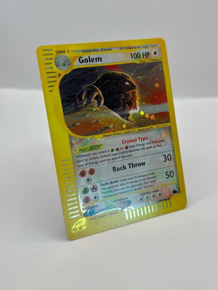 Pokemon Card 148/144 Cystal Golem Mint Holo Skyridge (Read Description ...