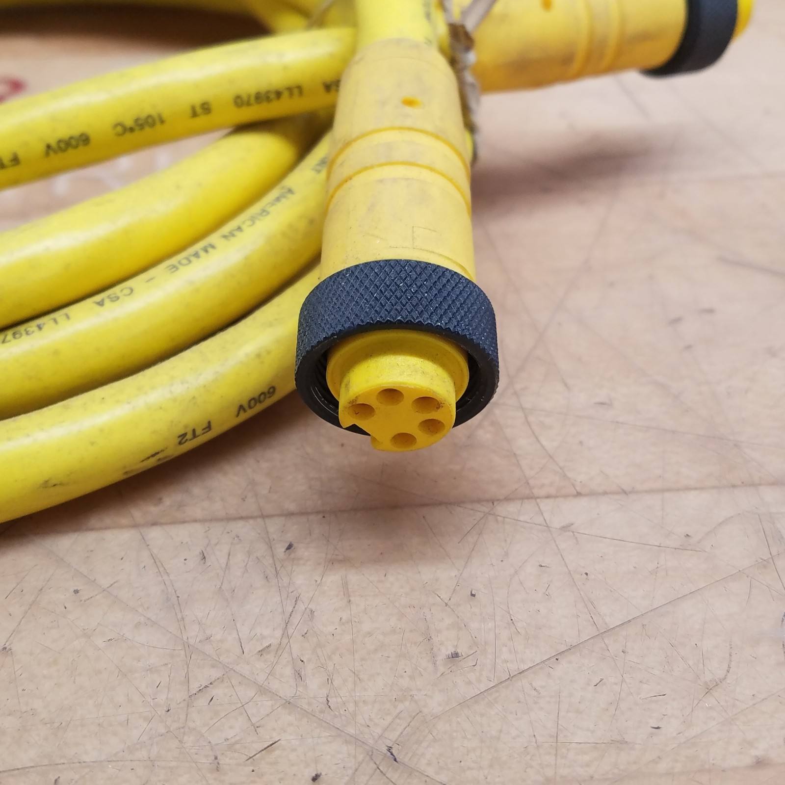 Lumberg RSRK501-642/12F Connection Cable Assembly 5 Pin M/F 12' Length ...