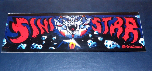 Original Sinistar Video Arcade Game Marquee | eBay