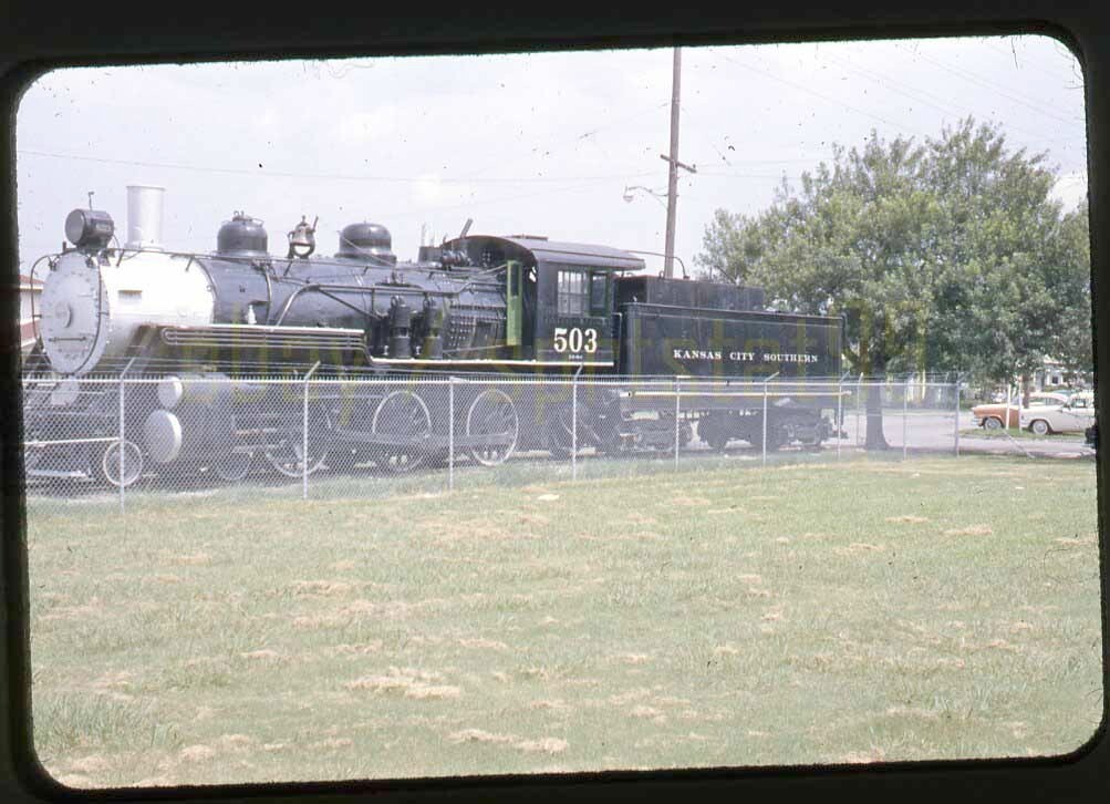 KCS Kansas city Southern 4-6-0 Steam Locomotive #503 - Vintage Railroad ...