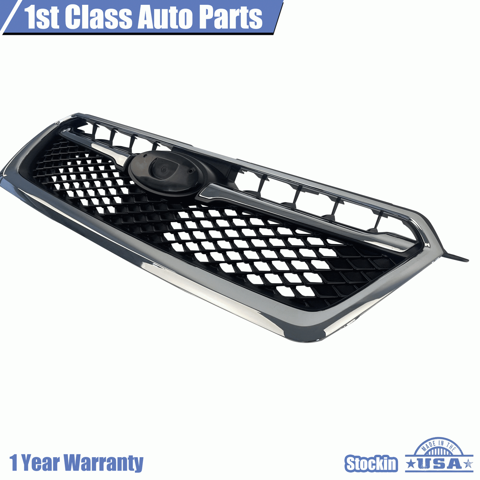 Front Grille w/ Moulding Trim whole Set For 2012-2016 Subaru Impreza ...