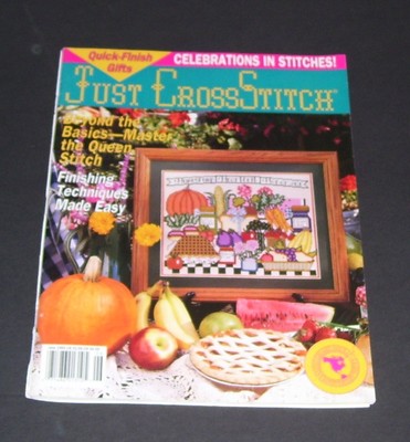 JUST CROSS STITCH COUNTED CROSS STICH PATTERN MAGAZINE BOOK JUNE 1993 ...