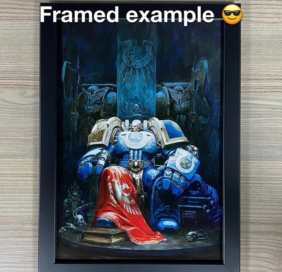 ULTRAMARINES ADEPTUS ASTARTES SPACE MARINES ART PICTURE POSTER ...