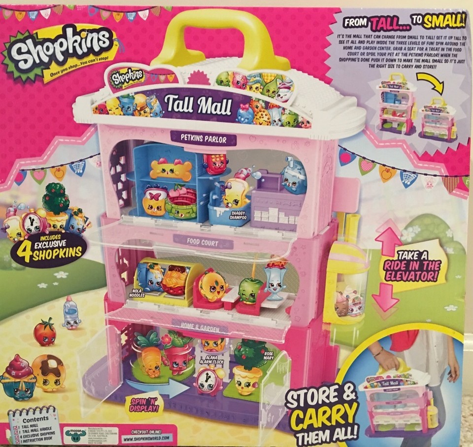 Shopkins Tall Mall Carry Case New 4 Exclusive shopkins | eBay