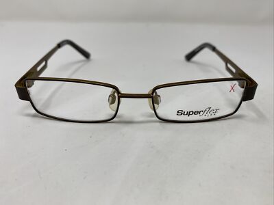 Superflex SFK-73 C.1 44-15-120 Brown Full Rim Metal Eyeglasses Frame ...