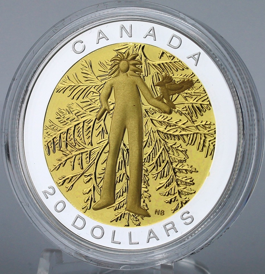 2014 $20 7 Sacred Teachings Honesty Kitch-Sabe Raven 1 oz Pure Silver ...