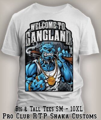 10 XL Pro Club Big Tall Graphic White Tee Shirt Custom 10XL proclub y ...