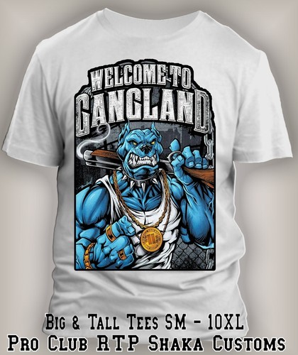 10 XL Pro Club Big Tall Graphic White Tee Shirt Custom 10XL proclub y ...