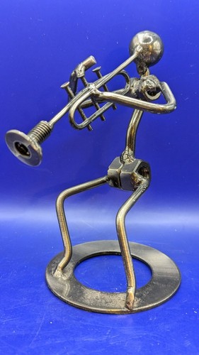 Trumpet Player- MARCHING BAND-Metal Nuts and Bolts sculpture | eBay