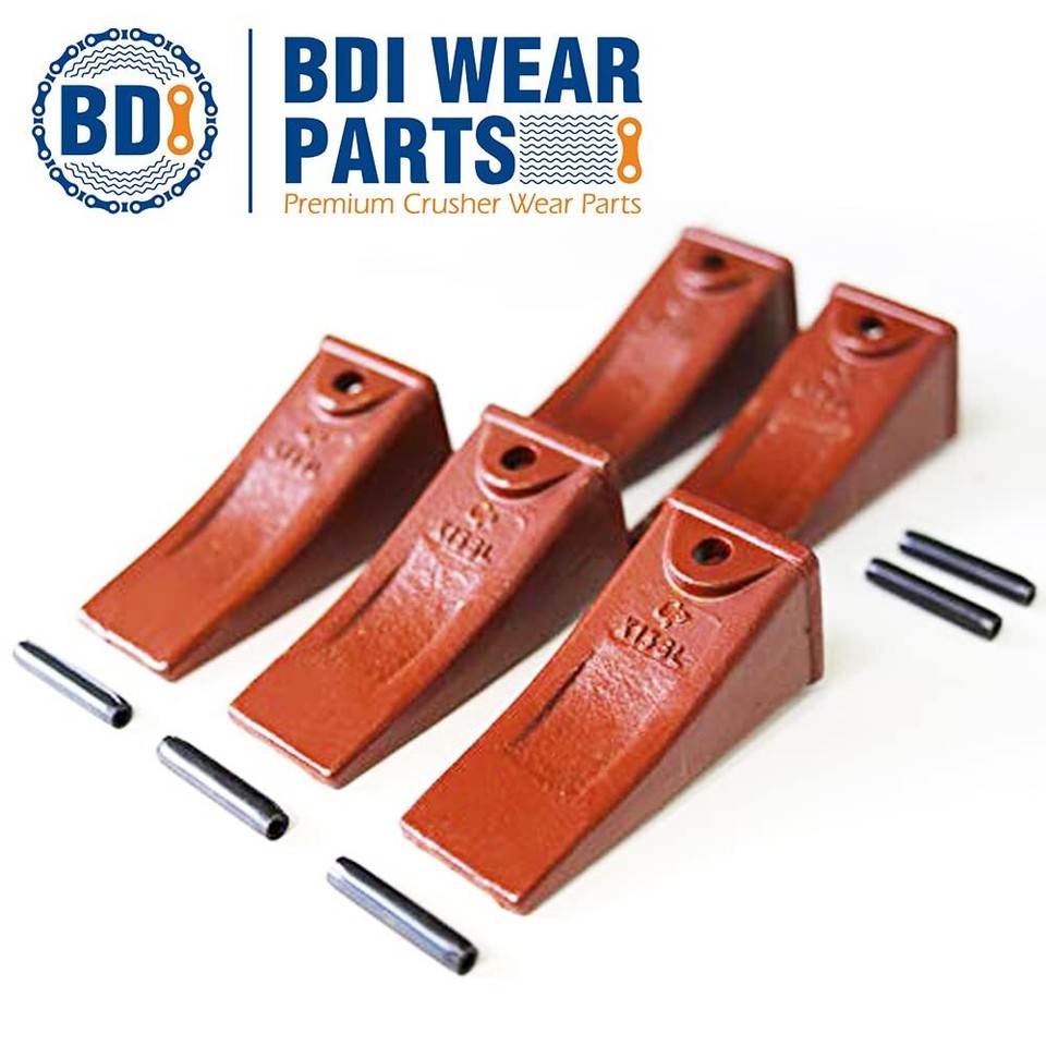 X156L Long Dirt Teeth Bucket Teeth/Tooth with P156 Roll Pins - 10 Pack ...