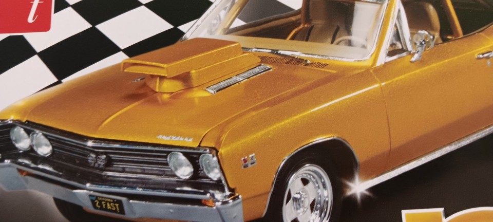 1967 Chevelle 396 427 454 Gasser Drag Car Engine 1/25 AMT Tunnel Ram ...