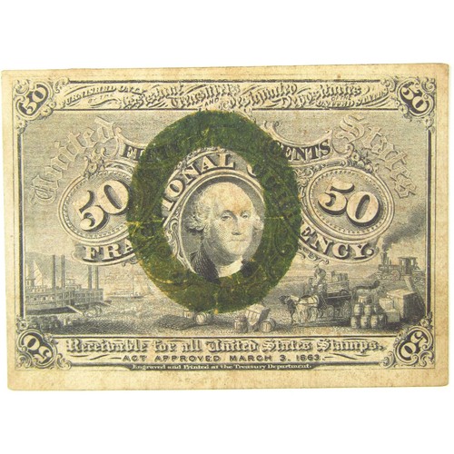 1863-1867 50c Fractional Note Second Issue F Fine Currency | eBay