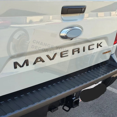Raised Tailgate Letters Emblem Rear For Maverick 2022-2025 Matte Black ...