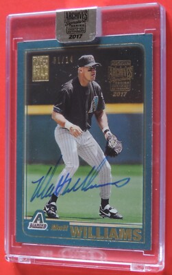 2017 TOPPS ARCHIVES MATT WILLIAMS AUTOGRAPH #ED 1/14 SP 2001 TOPPS | eBay
