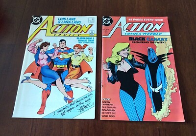 Action Comic Book Lot #597,609 Superman, Black Canary Fine/Very Fine ...