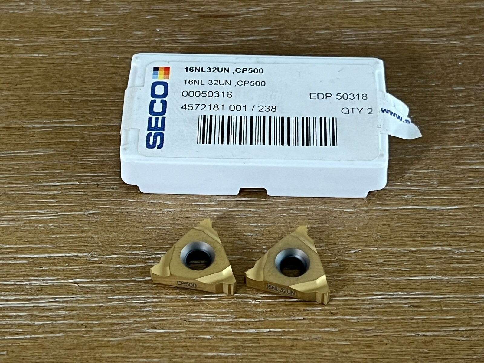 SECO Carbide Inserts - 16NL32UN CP500 - Qty. 2 - NEW!!! | eBay