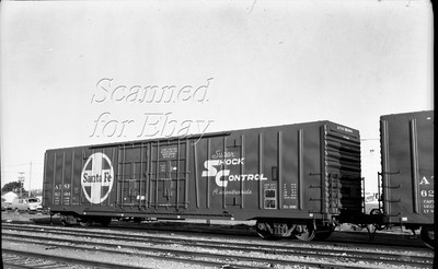 Santa Fe Box Car #621404 1960s Shock Control ATSF ORIGINAL PHOTO ...