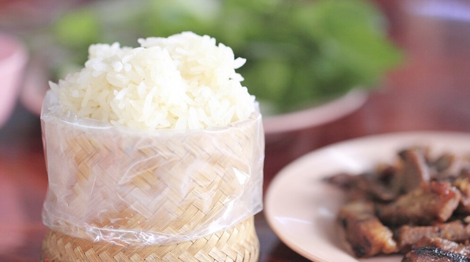 6Pcs Sticky Rice Basket Woven Kratib Serving Natural Bamboo Wooden Thai ...