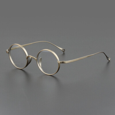 Vintage Titanium Small round retro Eyeglass Frames Optical RX Glasses ...