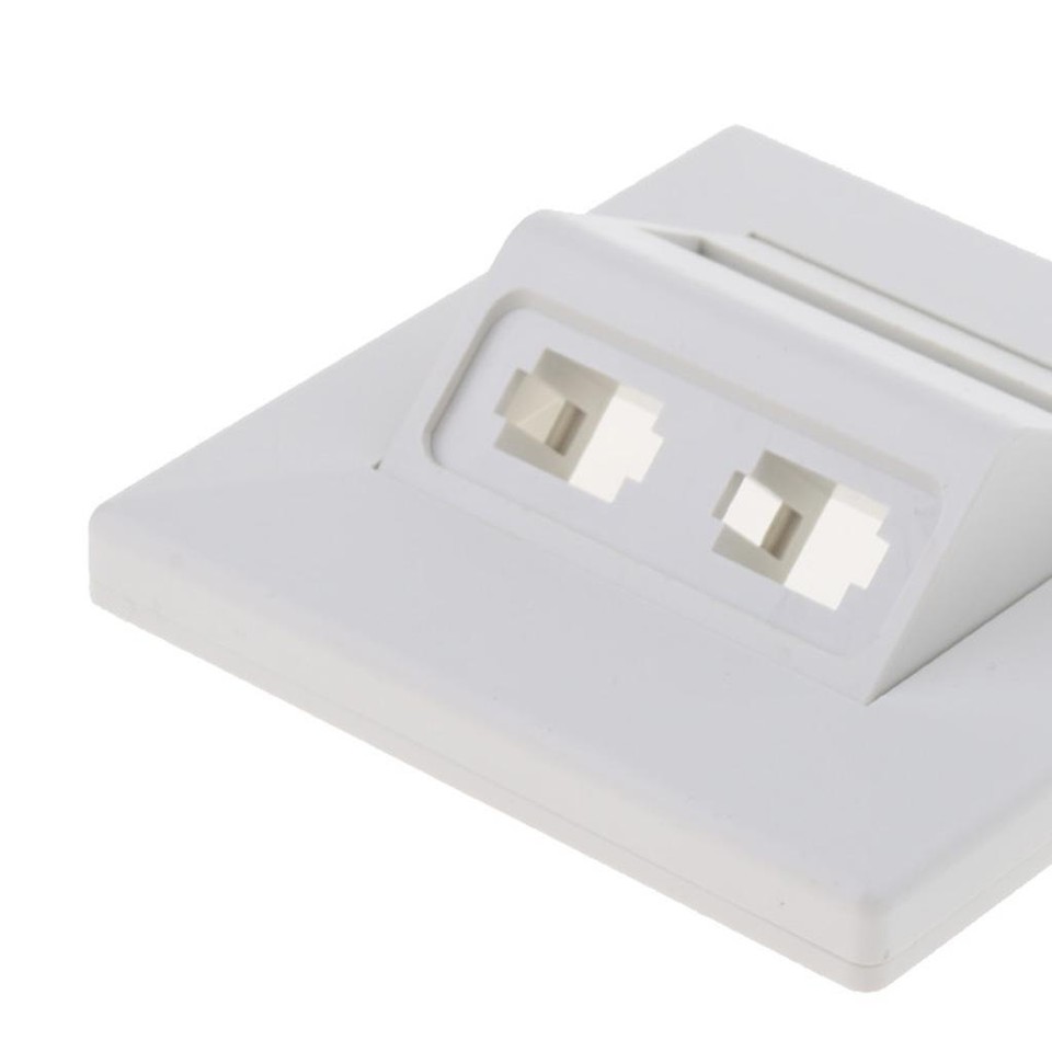 ABS 2 Sockets SC LC Fiber Tray Fiber Optic Wall Plate Panel | eBay UK