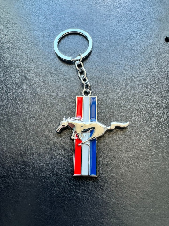 Nicest Ford Mustang Keychain Online, American Muscle, SILVER Mustang ...