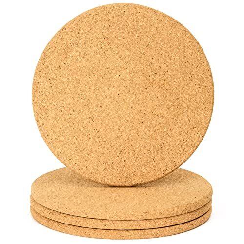 Cork Trivet High Density Thick Cork Coaster Set For Hot Dishes And Hot ...